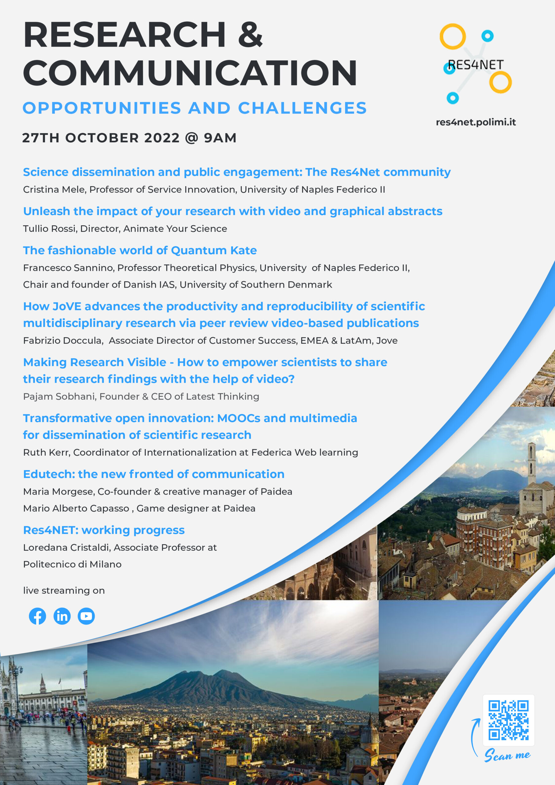 RESEARCH & COMMUNICATION: OPPORTUNITIES AND CHALLENGES 27TH OCTOBER ...